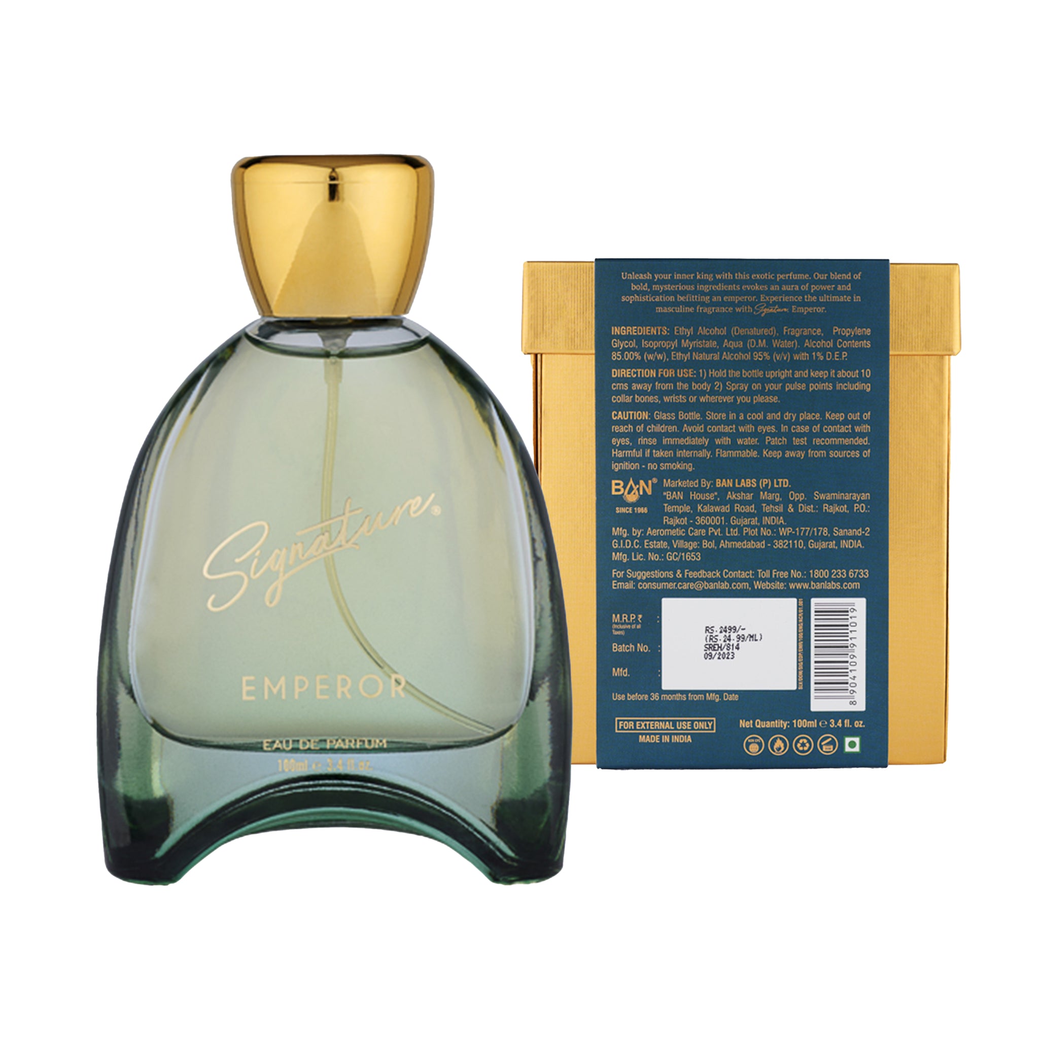 Signature Royal perfume- Emperor for Men - Ban Labs Pvt Ltd
