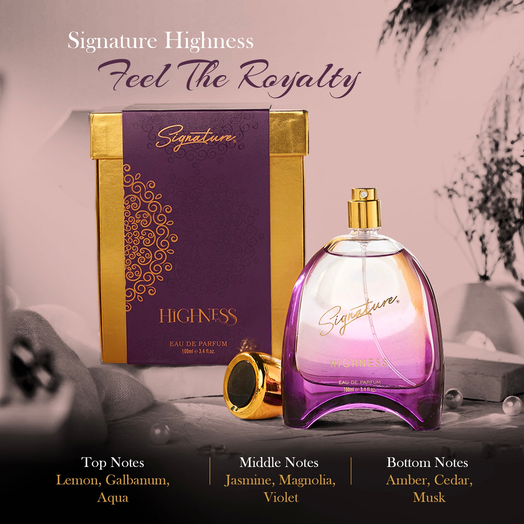 Signature Royal perfume- Highness for women - Ban Labs Pvt Ltd
